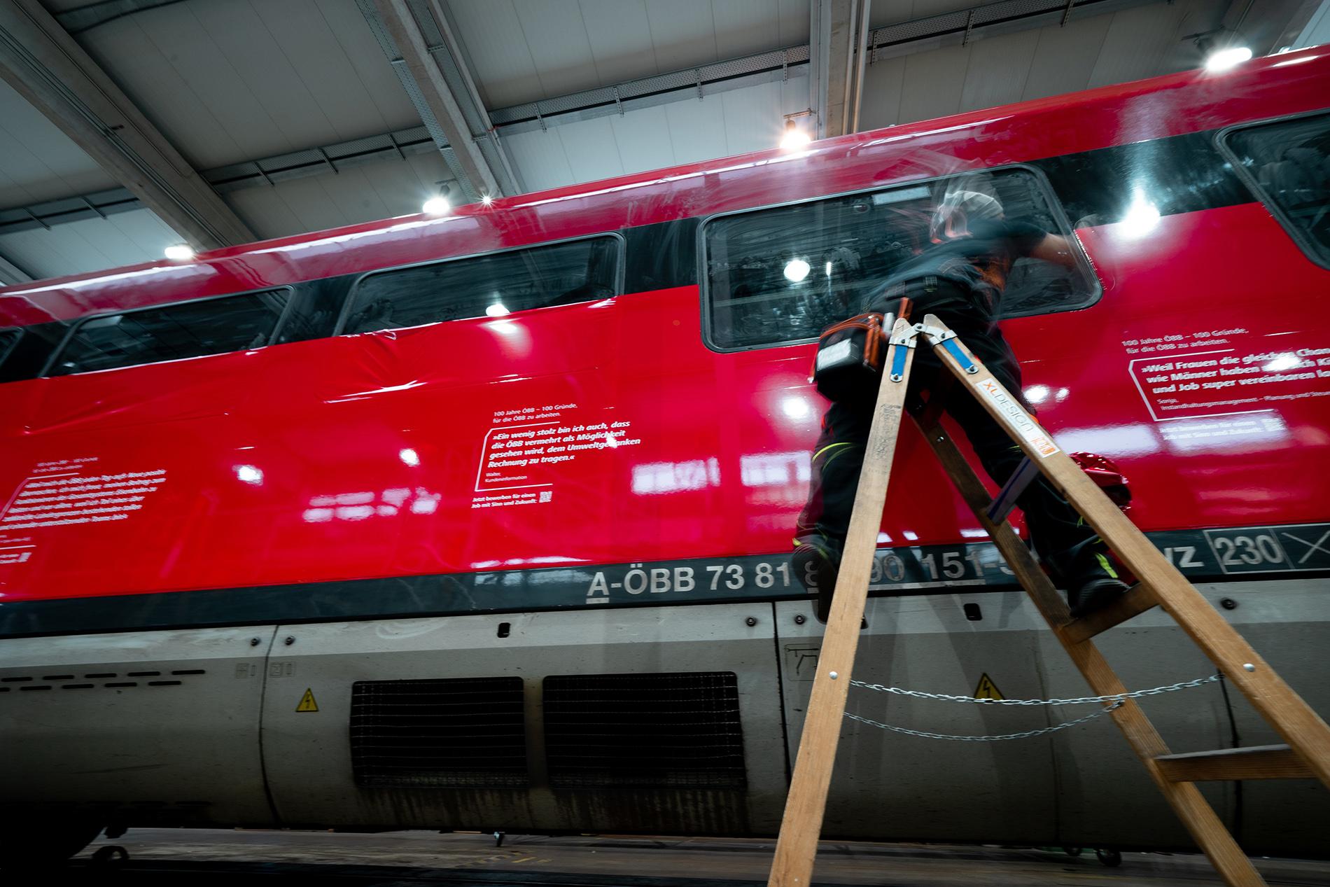 Railjet-Branding zum 100 Jahr-Jubiläum - ÖBB-Werbung GmbH