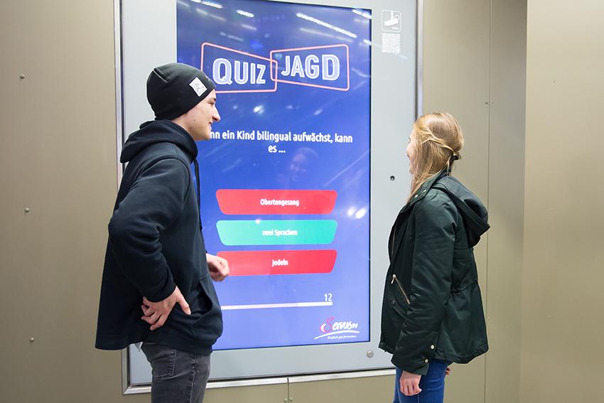 Quizjagd am Bahnhof - ÖBB-Werbung GmbH